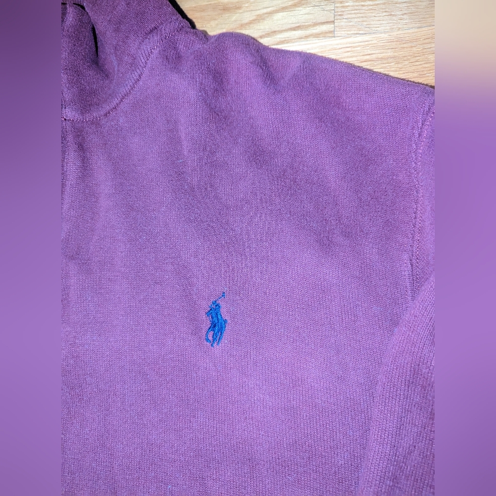 Burgundy/Red Polo Half-Zip Sweater - Gem